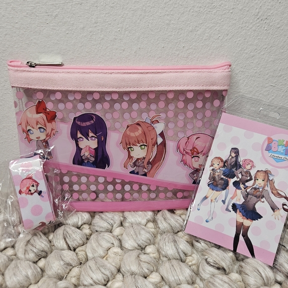 Office | Doki Doki Literature Club Pencil Pouch Bag Lanyard Id Badge ...